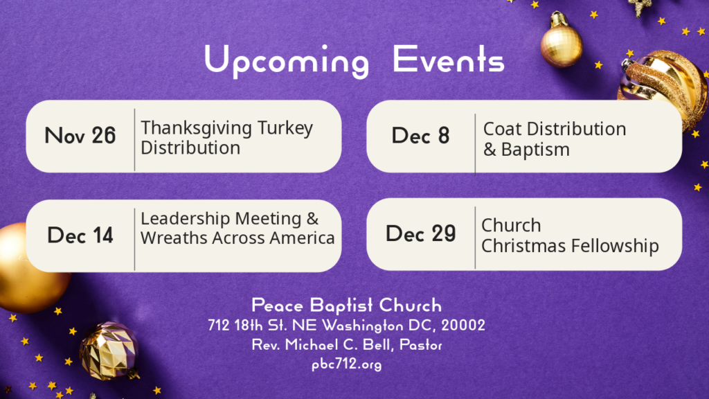 Peace Baptist Church – The Loving Church of the Living Lord